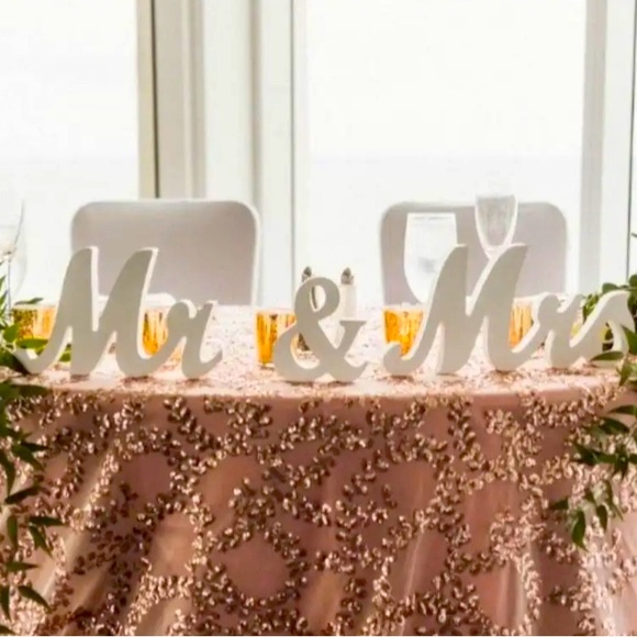 Other | Mr Mrs Wedding Sign Wooden White | Poshmark